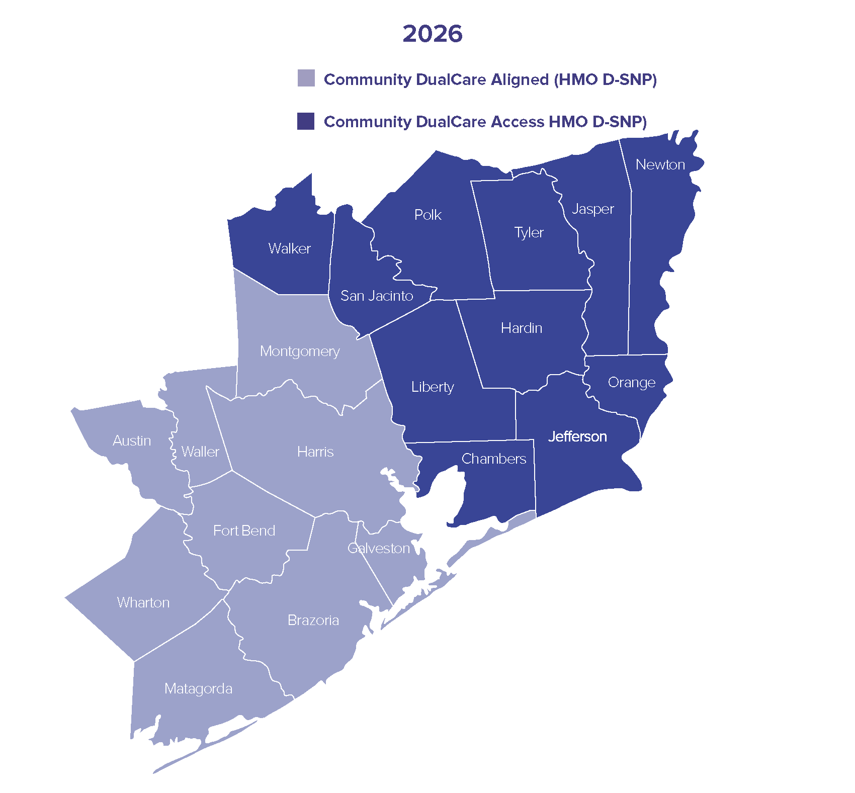 Service Area - Community Health Choice